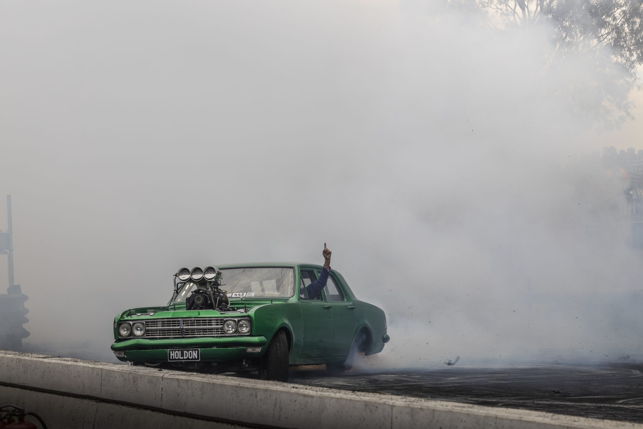 Red CentreNATS 2022 Burnout Masters Finals - Summernats